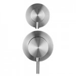 RVS douchekraan met of zonder thjermostaat in 4 kleuren